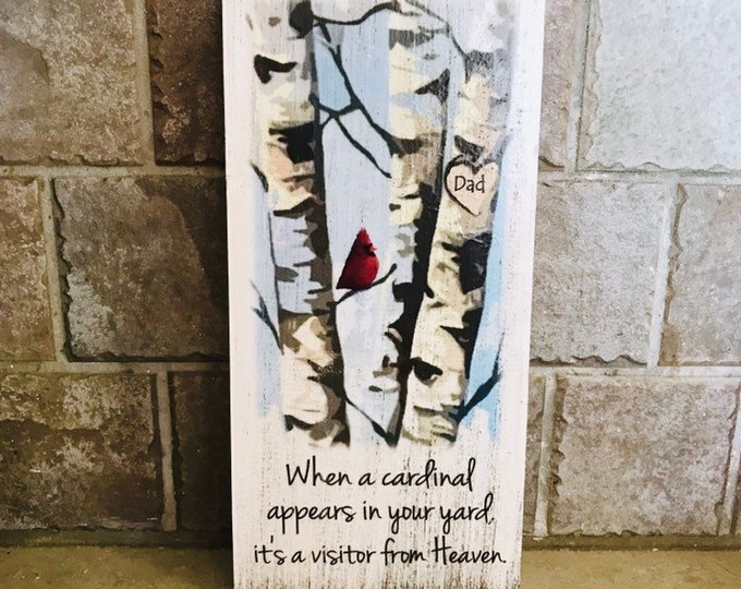 When a Cardinal Appears in Your Yard, It's a Visitor From Heaven. Wood ...