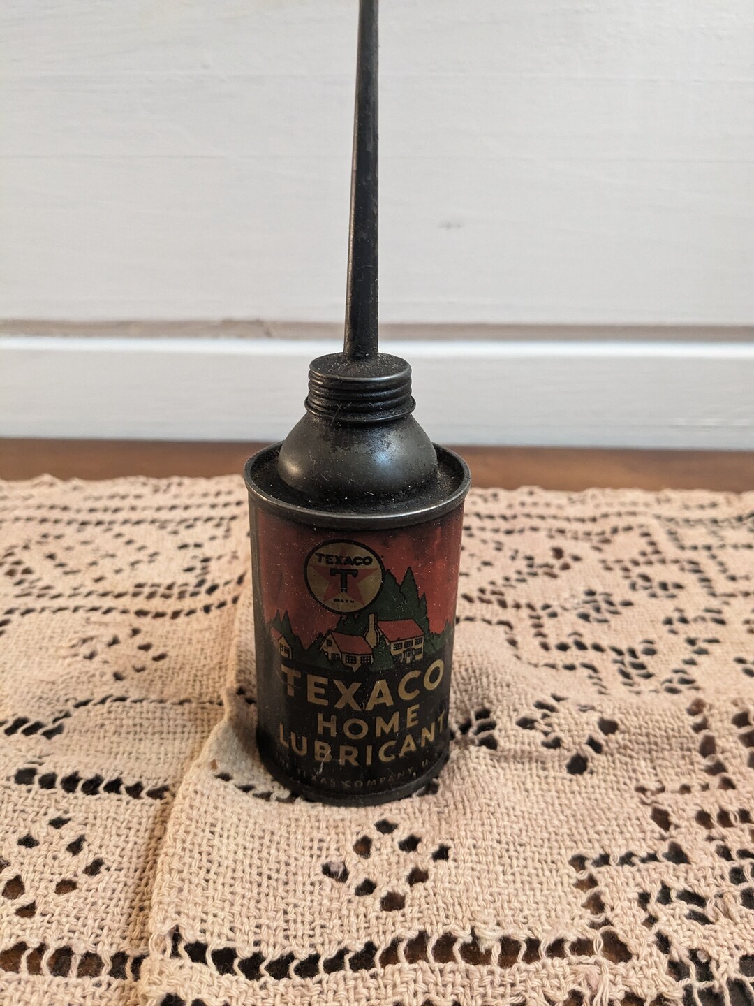 Vintage Texas Home Lubricant Can / Gifts for Him / Garage Decor / Man ...