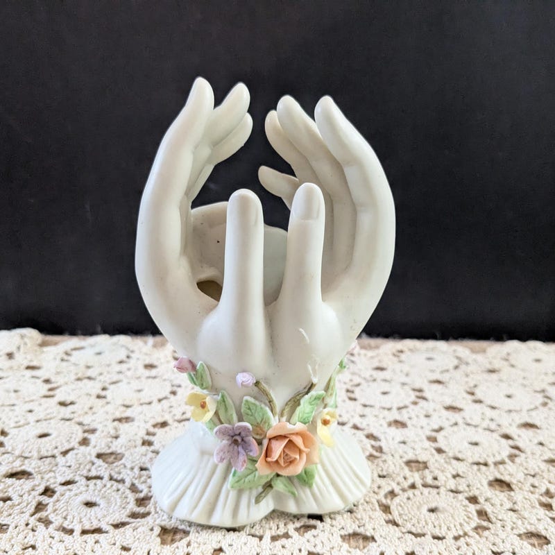 Hands Vase Lefton - Etsy