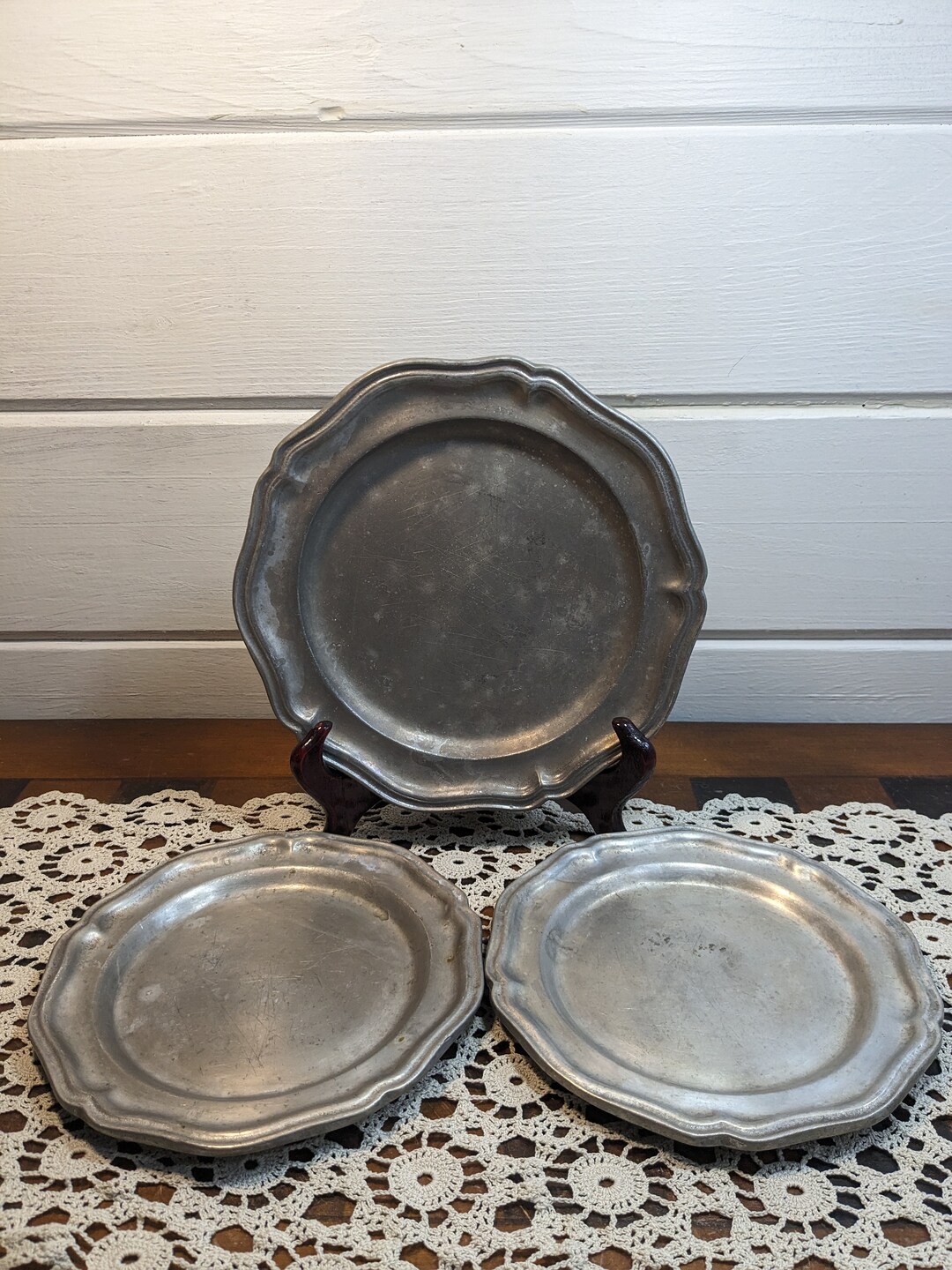 Three Vintage Pewter Decorative Plates / Wilton-columbia, PA U.S.A ...