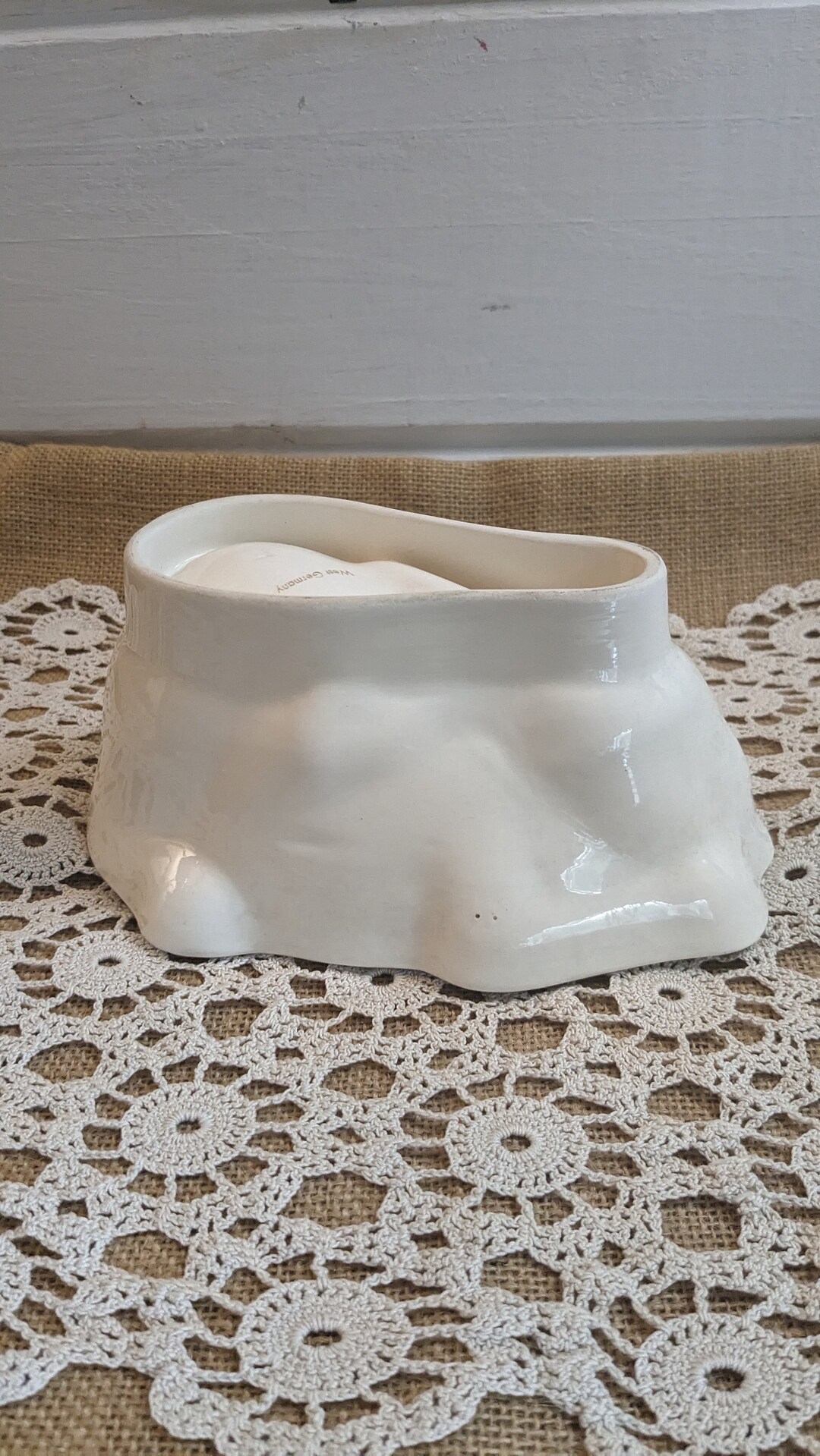 West Germany Rabbit/bunny Mold / White Ironstone Molds / Farm Animal ...