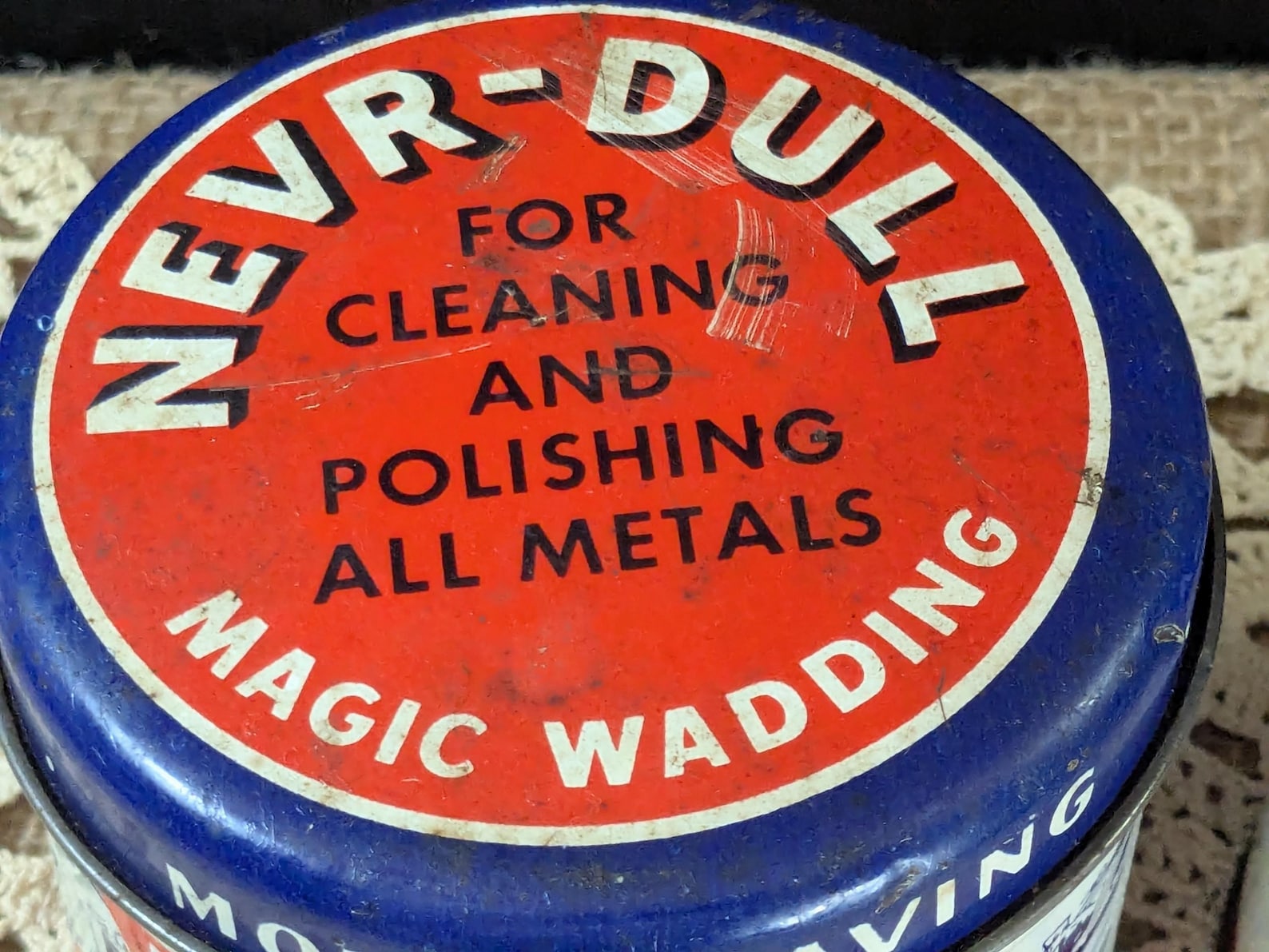 Pair of Vintage 1941 NEVR-DULL Canister: Original Wadding Polish - Etsy