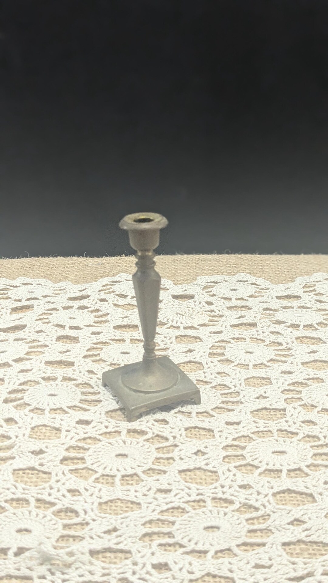 Vintage Brass Doll House Candle Stick Holder - Etsy