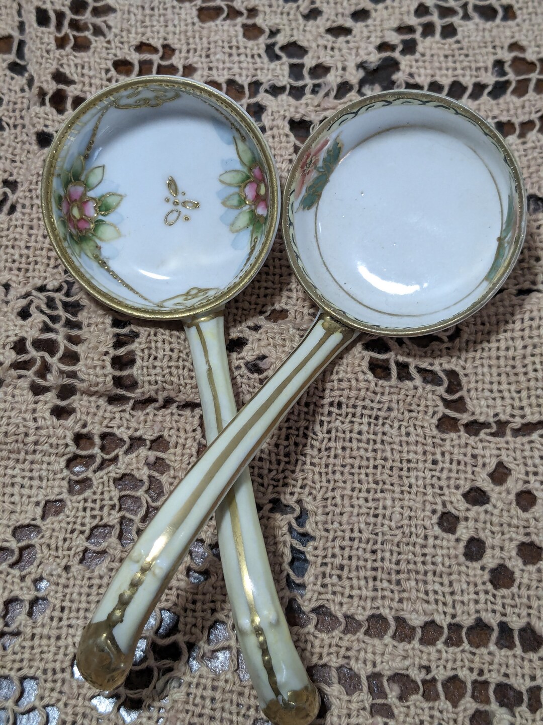 Pair of Nippon Hand Painted Miniature Ladles - Etsy