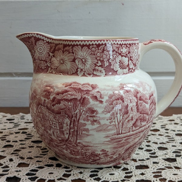 Transferware Pitcher - Etsy