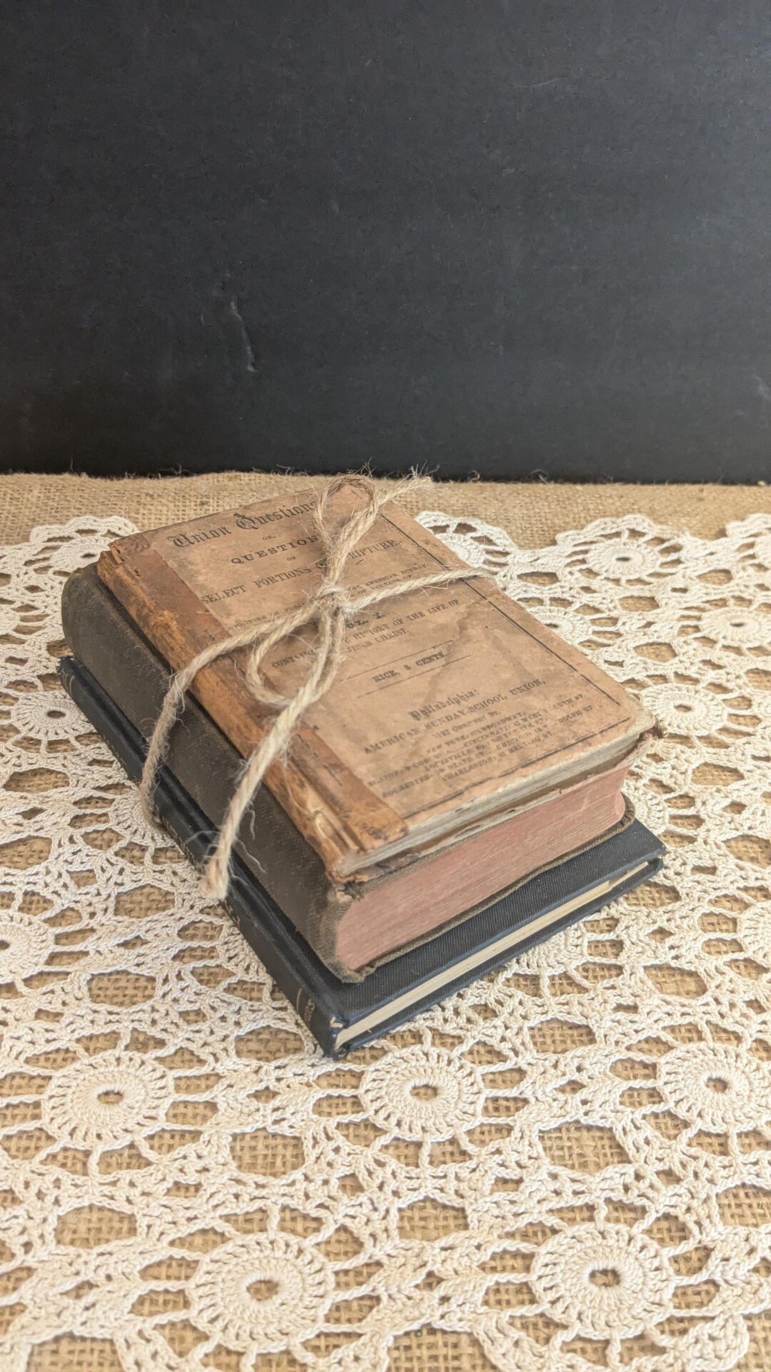 Set of 3 Antique Hard Copy Books / Collectible Books / Select Portions ...