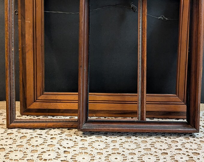 Antique Set of 3 Mix Match Wooden Frames / Collectible Frames / Wall ...