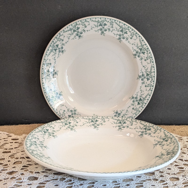 Green Transferware - Etsy