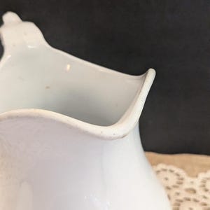 Antique Old White Ironstone 9 Large Pitcher / Circa Late 1800s / John ...
