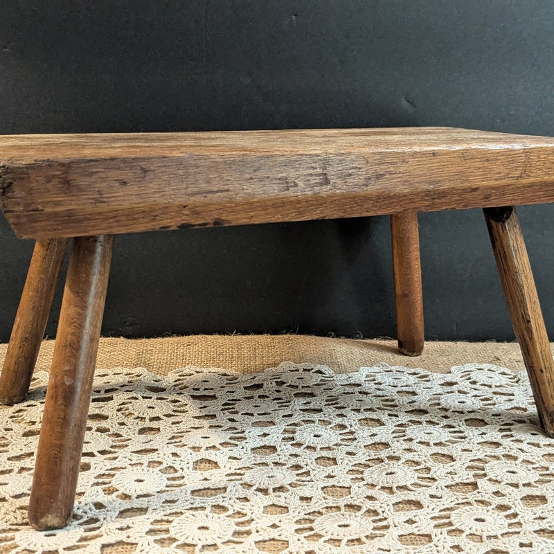 Primitive Wooden Stool - Etsy