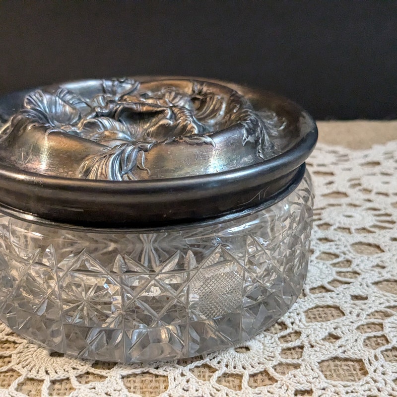 Glass Powder Jar - Etsy