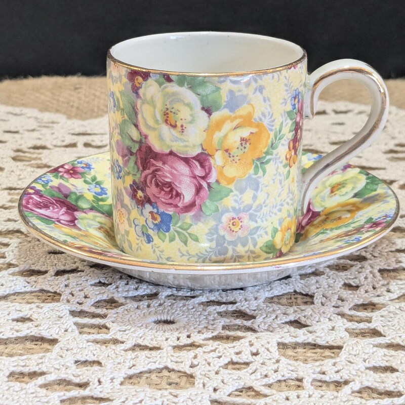 Chintz Tea Cup - Etsy