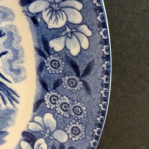 Pair of Blue Transferware Plates / Wall Decor, Cabinet Display - Etsy
