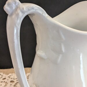 Antique Old White Ironstone 9 Large Pitcher / Circa Late 1800s / John ...