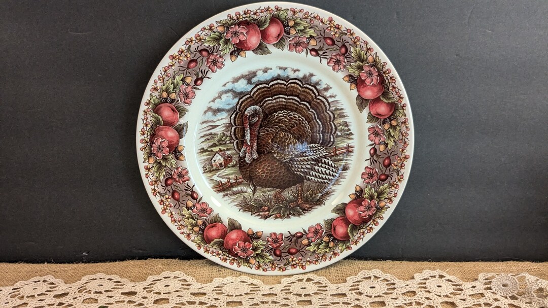 Royal Stafford Turkey 10 7/8" Dinner Plate / Burslem England ...
