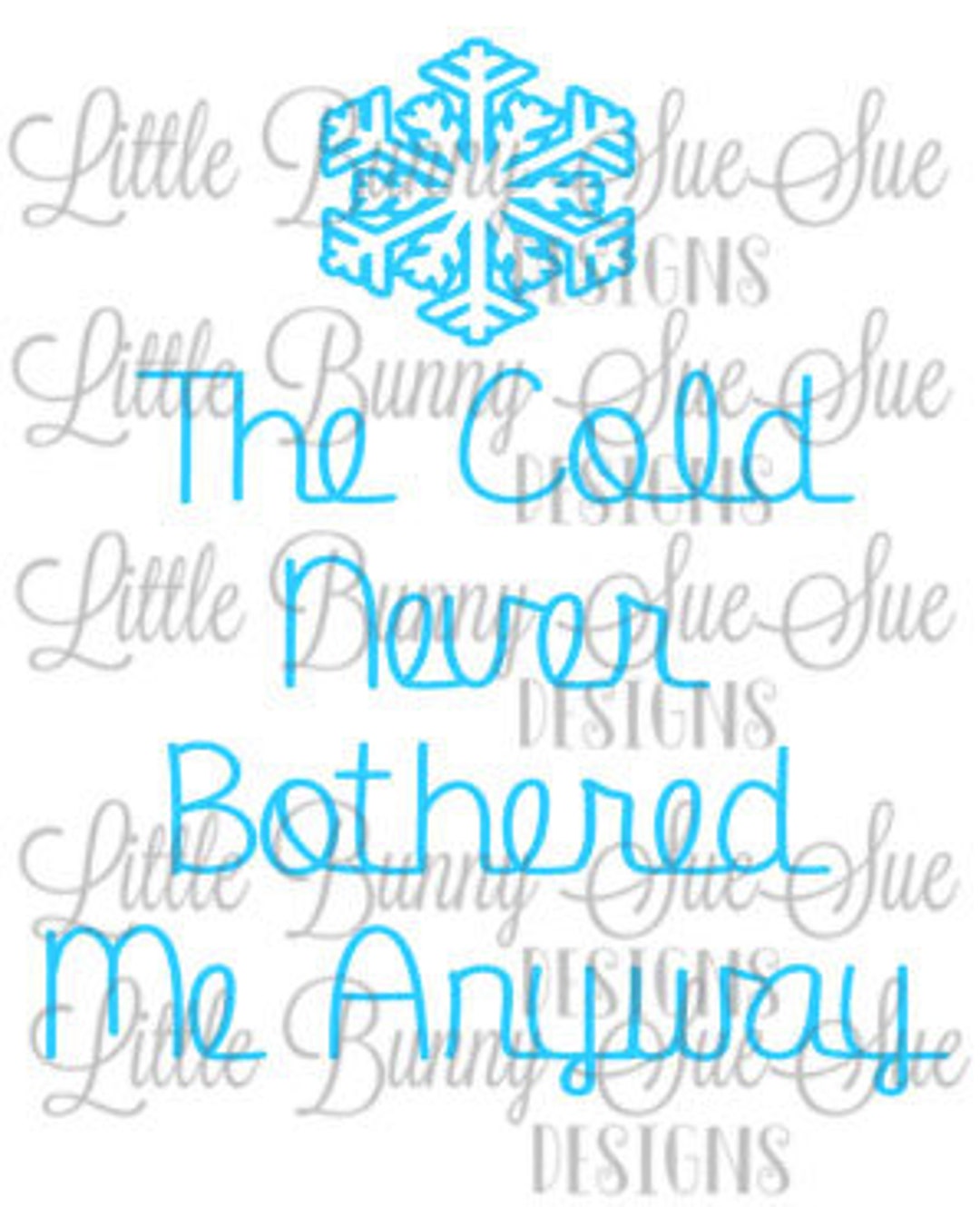 Frozen the Cold Never Bothered Me Anyway SVG PNG DXF Cutting Machine ...