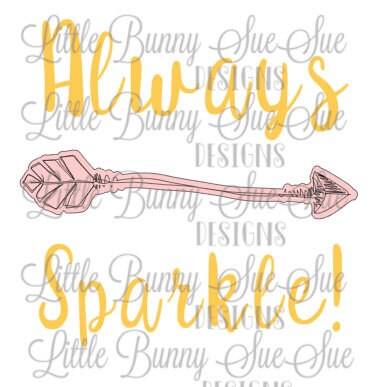 Always Sparkle SVG PNG DXF Cutting Machine File Silhouette - Etsy