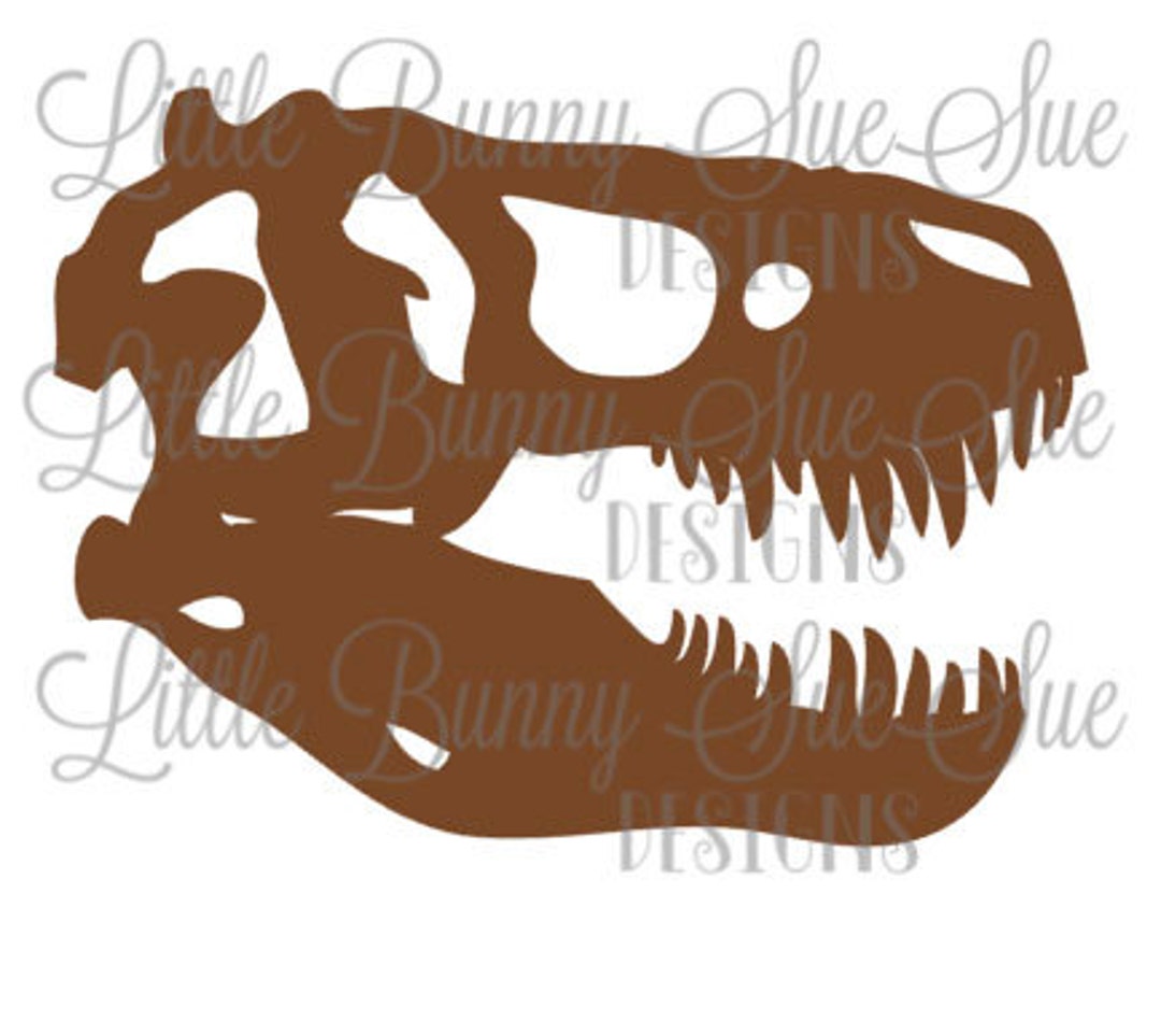 Dinosaur Head SVG PNG DXF Cutting Machine File - Etsy