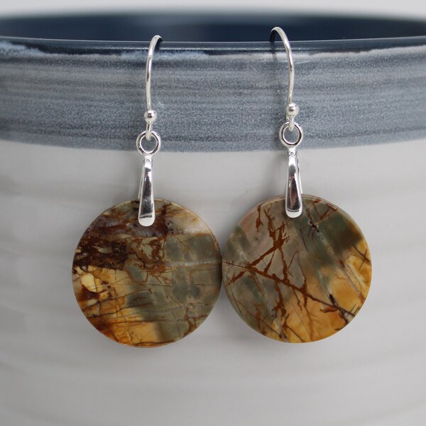 Jasper Earrings Etsy
