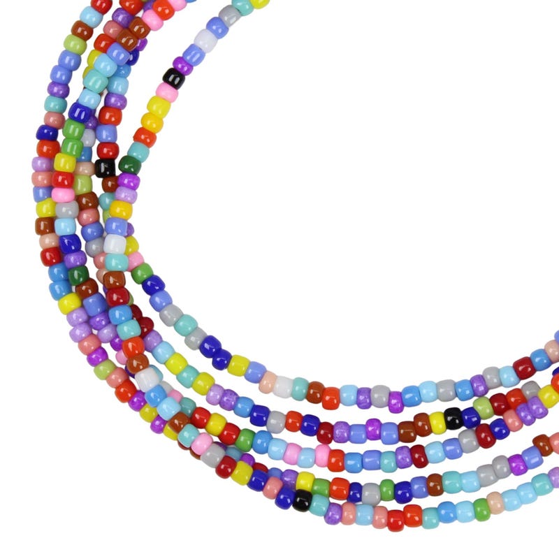 Multi Strand Seed Bead Necklace - Etsy