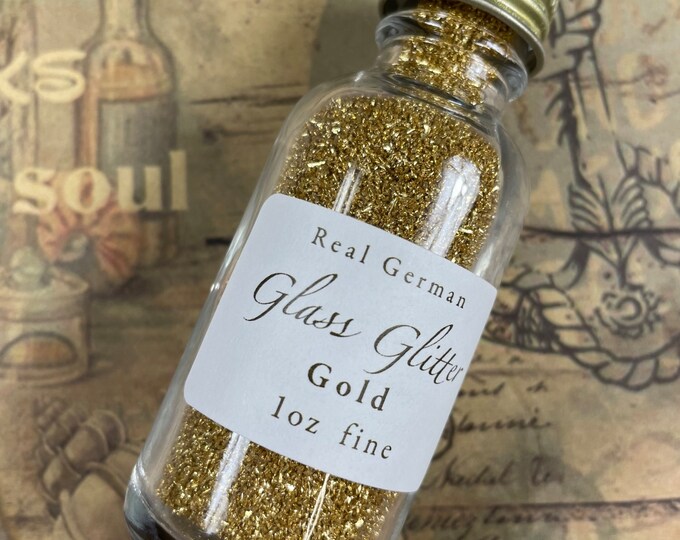 Gold Glass Glitter Produced in Germany - Etsy