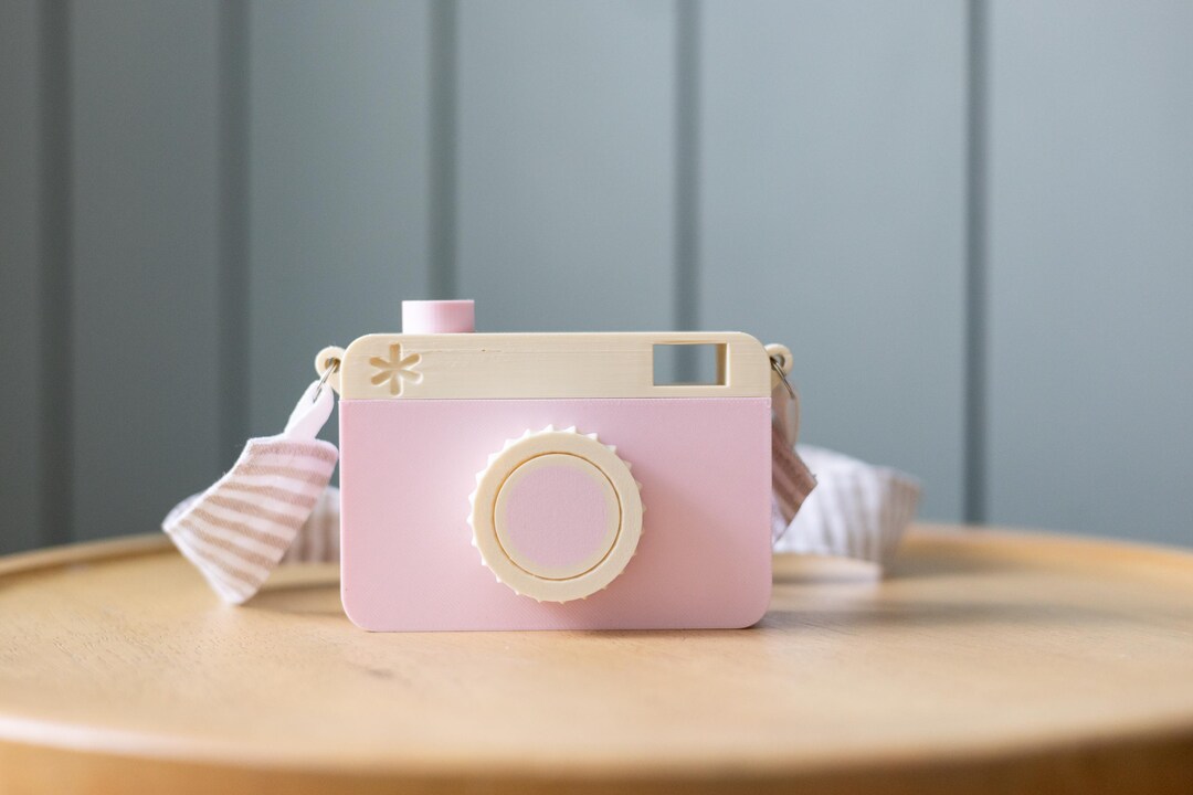 Camera Pretend Play Toy, Interchangeable Lenses, 3D Printed, Pink ...