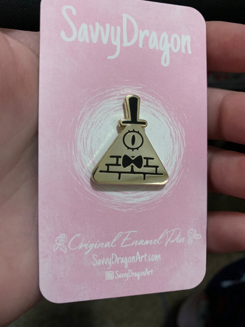 Bill Cipher Hard Enamel Pin Gravity Falls Adorable Triangle | Etsy Bill Cipher Hard Enamel Pin Gravity Falls Adorable Triangle | Etsy