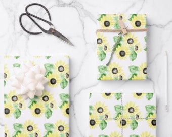 Sunflower Wrapping Paper | Etsy