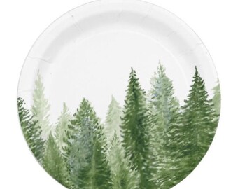 Paper Tree Plates - Etsy