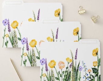 Floral File Folders - Etsy
