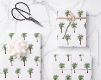 Palm Tree Wrapping Paper - Etsy