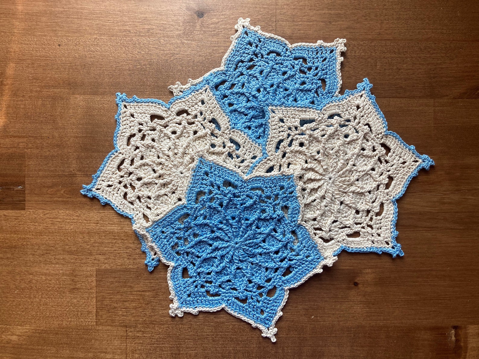 Set of 4 Crochet Coasters - Etsy