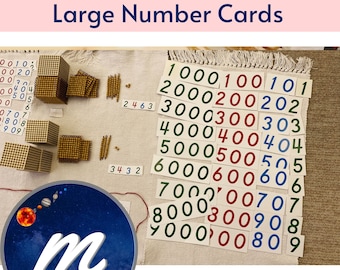 Montessori Math Red and Blue Number Rods Printable Material - Print and ...