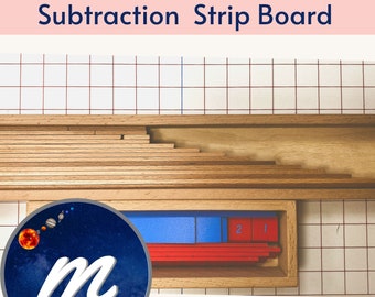 Subtraction Problem Cards Montessori 72 Problems - Etsy