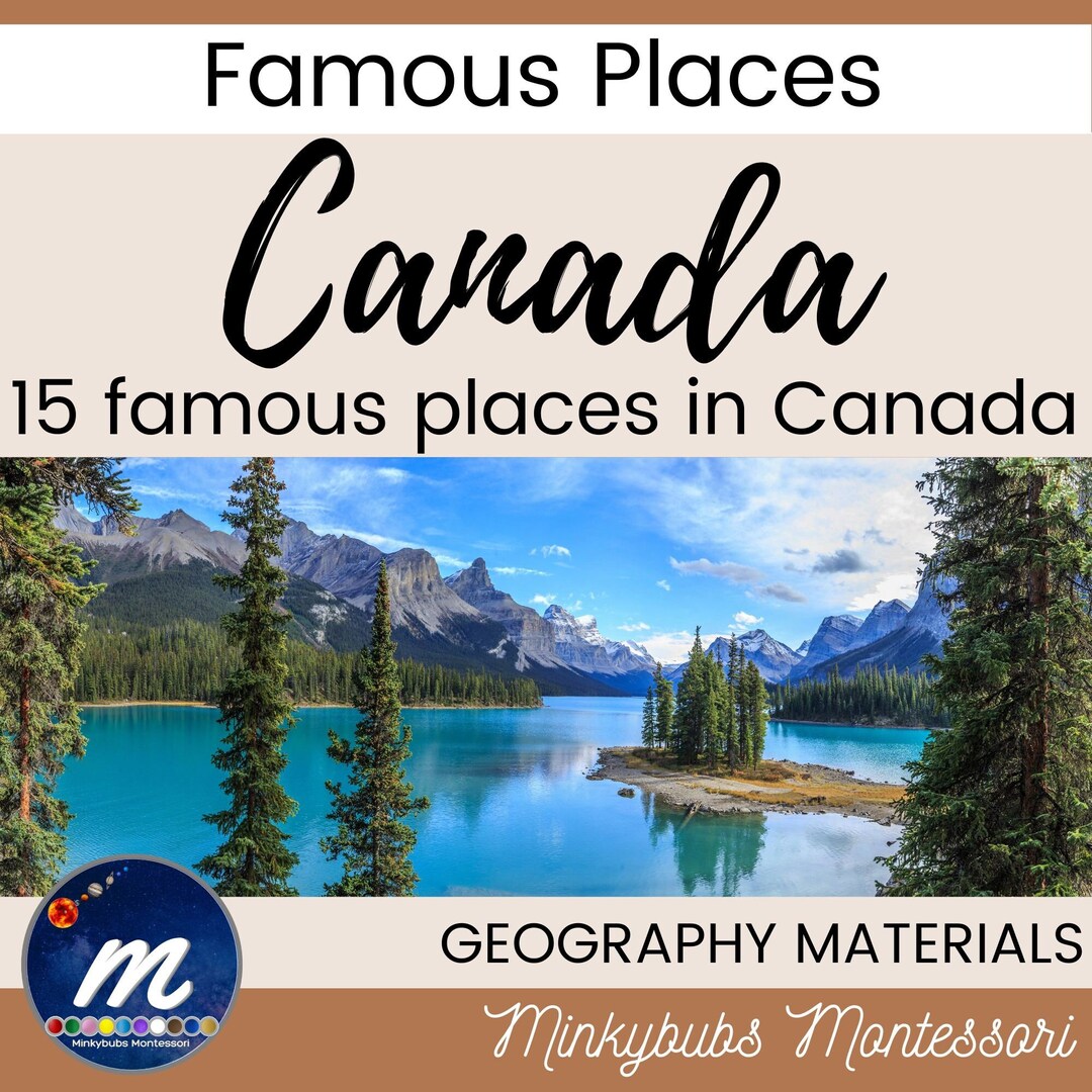 Famous Places in Canada 3 Part Cards - Etsy