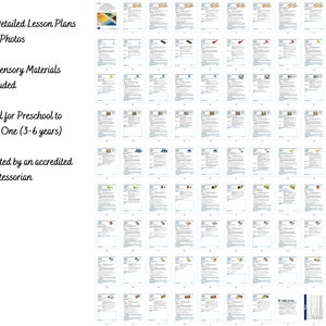 Montessori Sensorial Curriculum Lesson Plans for Early Primary (3-6 ...