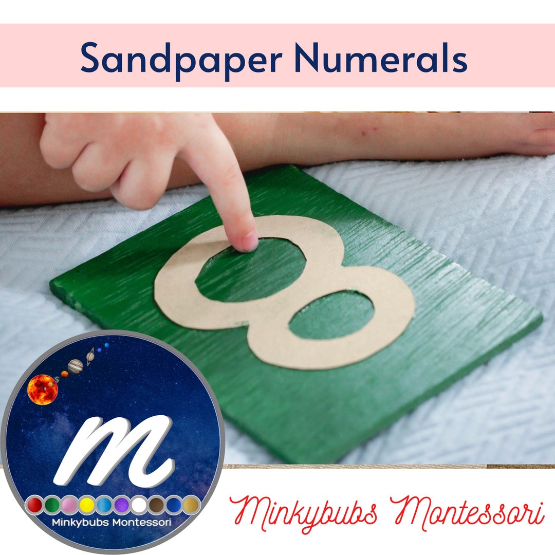 Montessori Sensorial Math Sandpaper Numbers Printable Material - Print ...