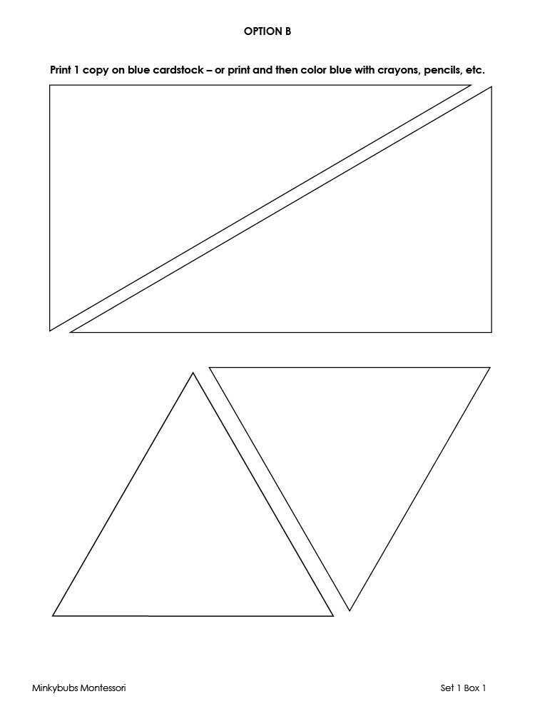 Constructive Triangles Rectangular Colored Set 1 Box 2 Printable ...