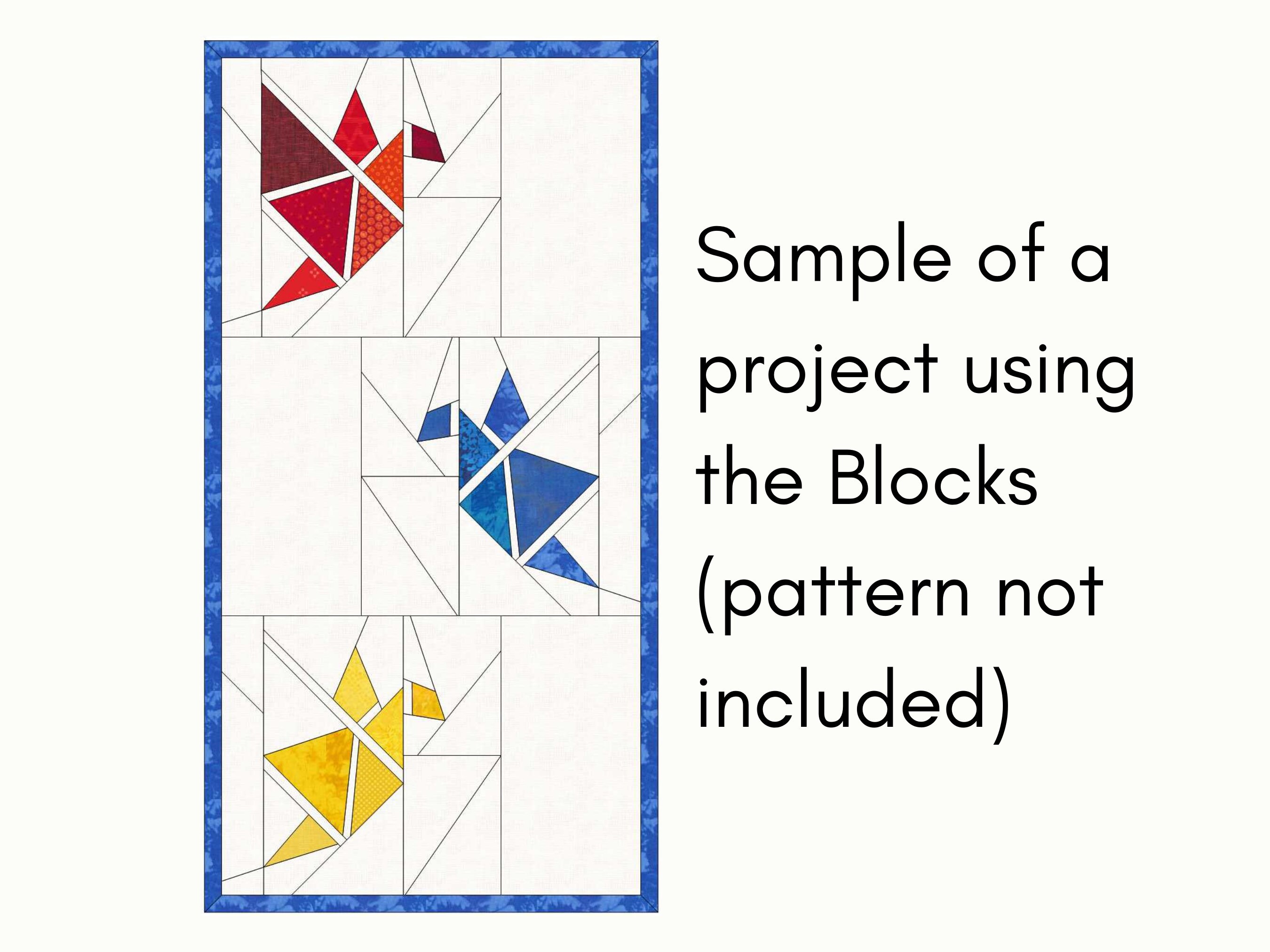 Origami Crane Quilt Block Paper Piecing 6-inch Square - Etsy