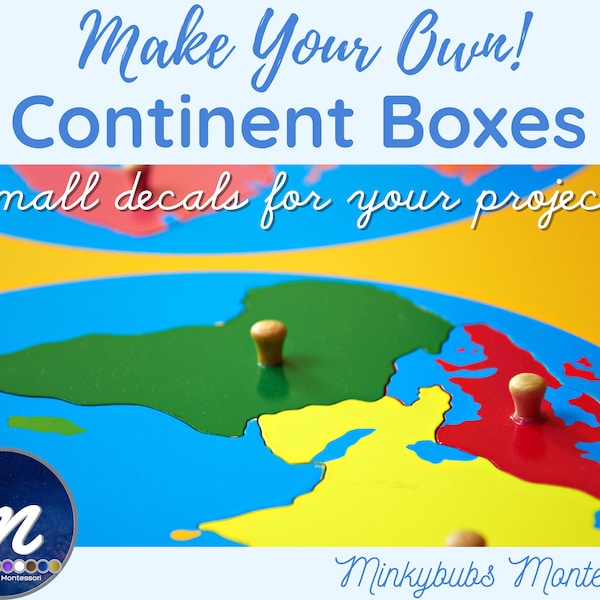 Continent Boxes - Etsy