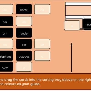 Montessori Grammar Box 2-1 BOOM Articles & Nouns Parts Speech Virtual ...