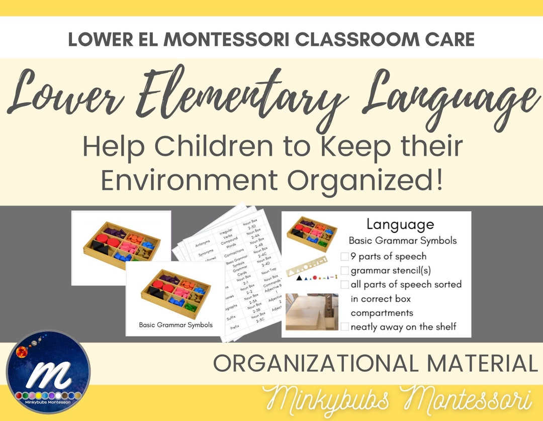 Montessori Language Materials Labels Checklists Lower Elementary - Etsy