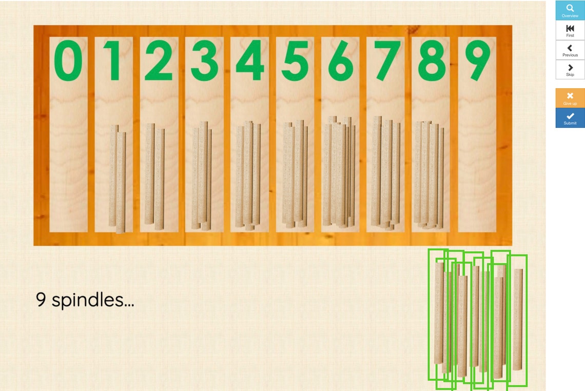 Montessori Spindle Boxes & Spindles Math 1 Unit 1: Numeration - Etsy