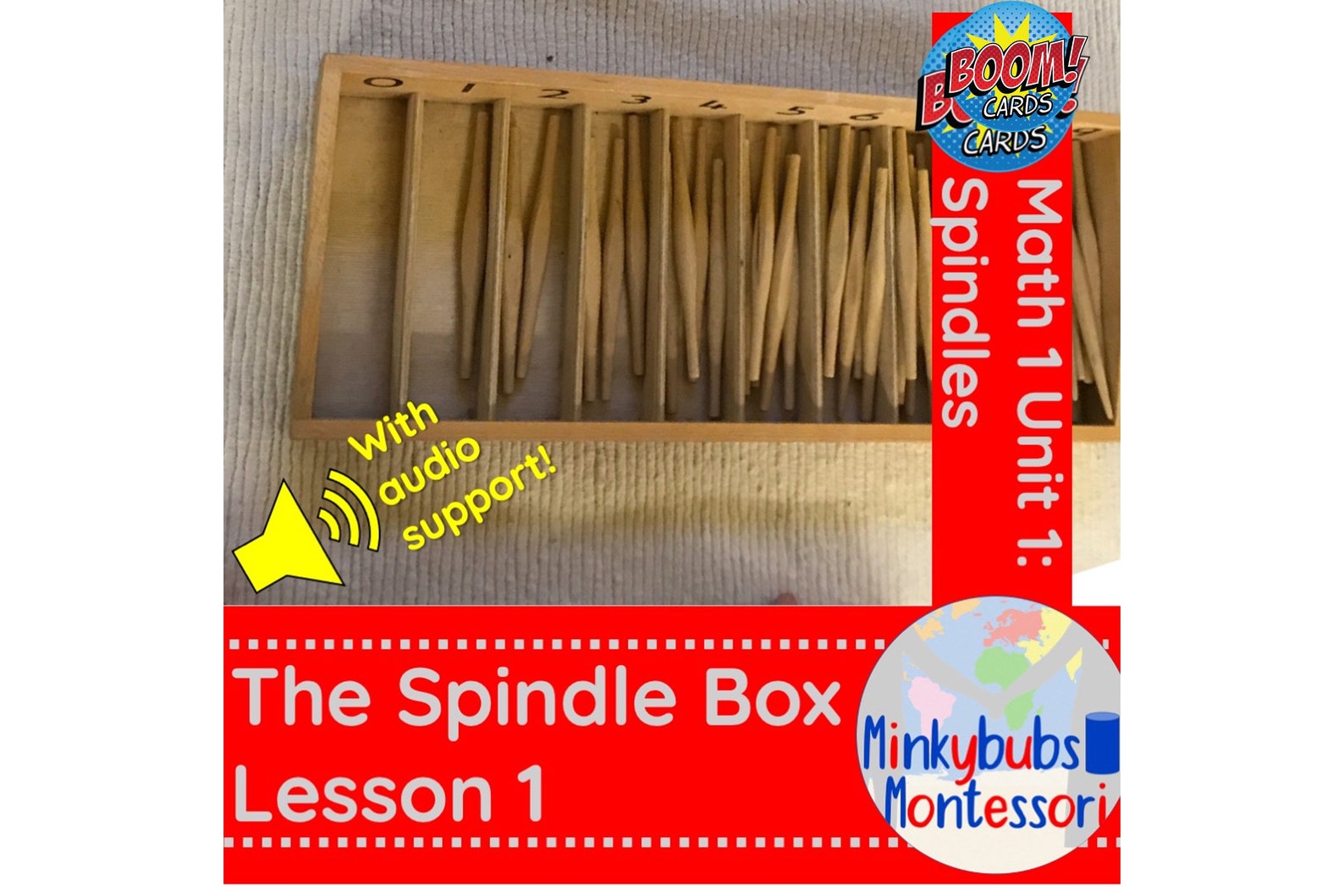 Montessori Spindle Boxes & Spindles Math 1 Unit 1: Numeration 1-10 BOOM ...