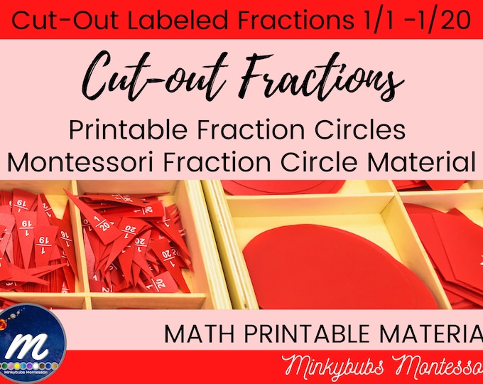 SVG File: Montessori Fraction Circles Glowforge and Laser Cutting - Etsy