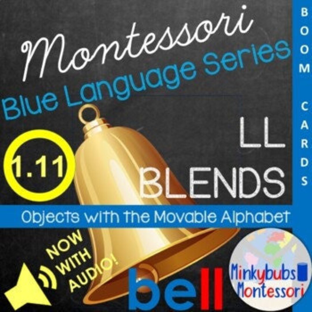 Ll Blend Words Movable Alphabet Montessori Blue Language Boom - Etsy