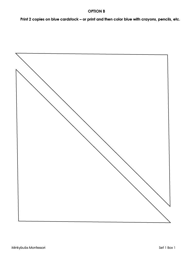 Constructive Triangles Rectangular Colored Set 1 Box 2 Printable Print ...