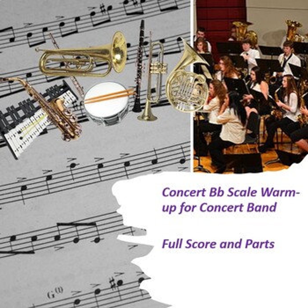 Concert Bb Scale and Warm-up for Concert Band - Etsy