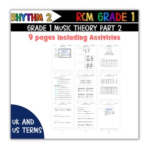 Music Theory RHYTHM 1 Part 2 No Prep Bell Ringers Starters Notes Rests ...