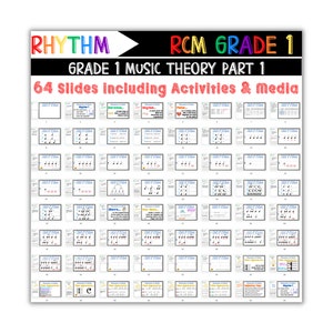Music Theory Rhythm Worksheets Bell Ringers Starters Grade 1 RCM PRINT ...